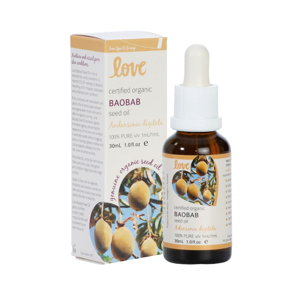 Free Spirit Love Oils - Baobab Seed Oil 30ml | The Wholefood Pantry ...